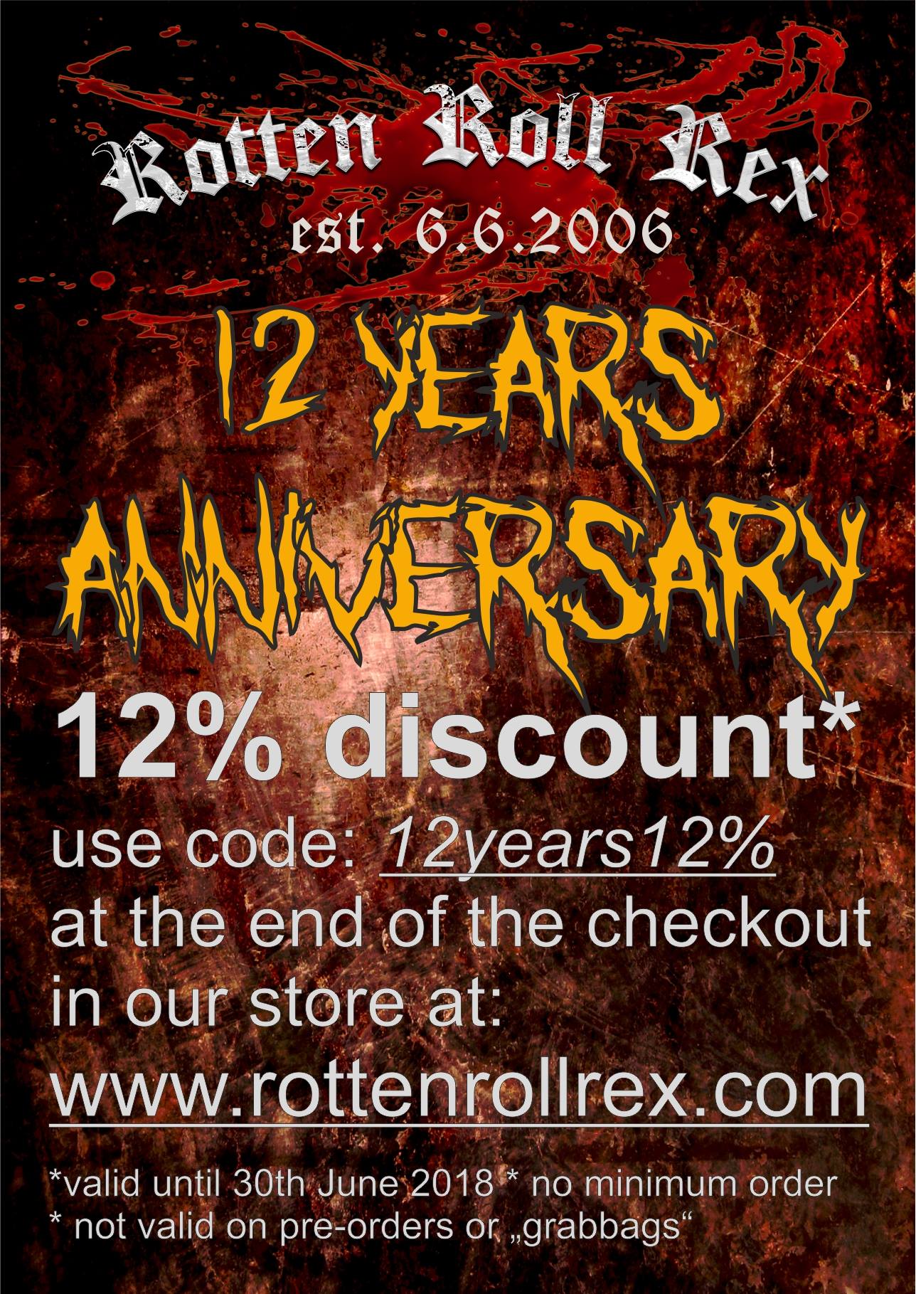 Rotten Roll Rex wird 12 Jahre